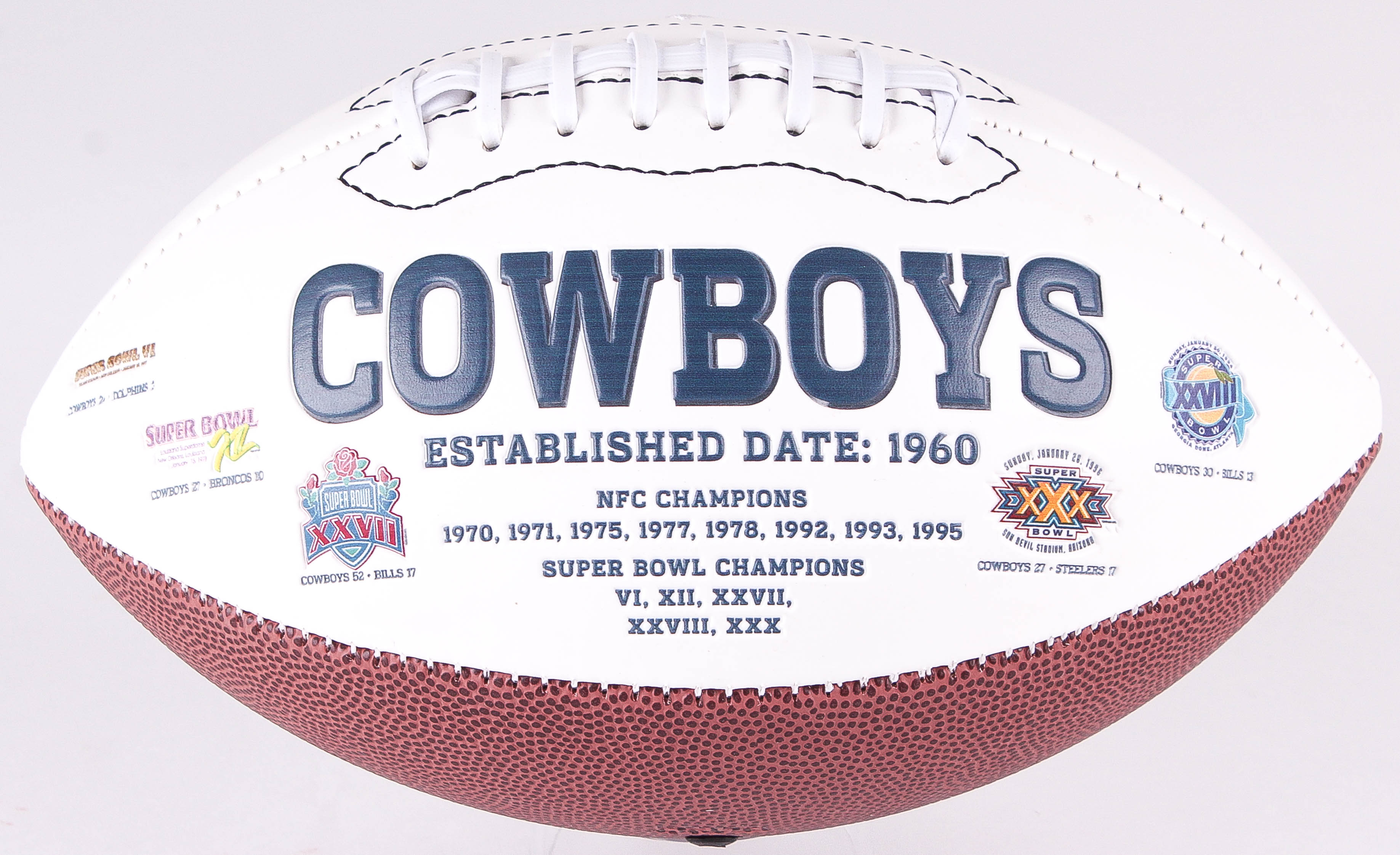 George Teague Signed Cowboys Logo Football (JSA COA) | Pristine Auction
