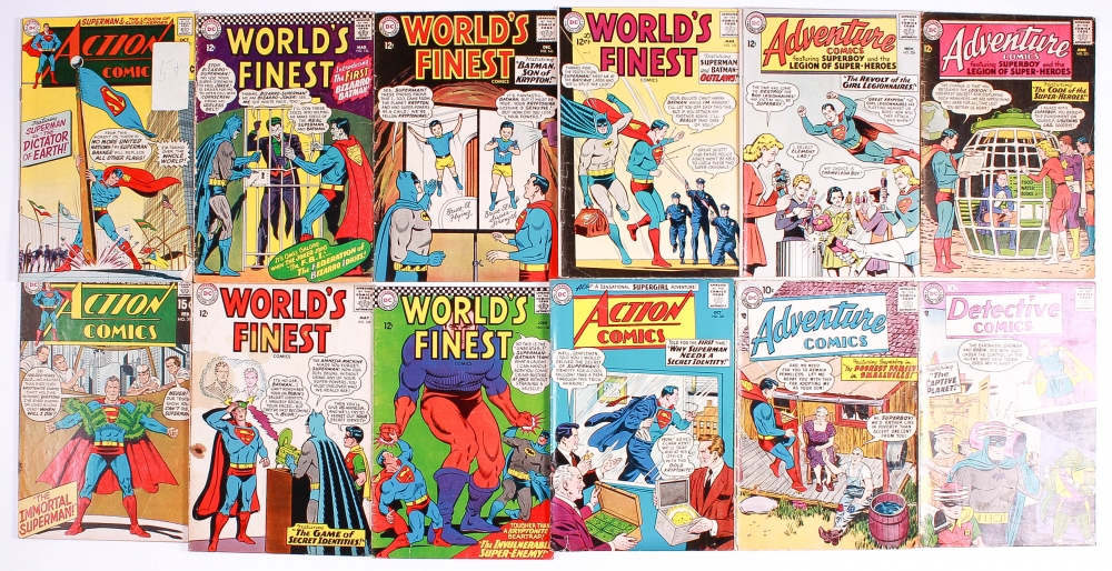 Lot of (12) Vintage DC Comic Books with 1958 Adventure Comics #244 ...