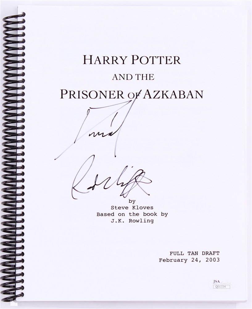 Daniel Radcliffe Signed "Harry Potter and the Prisoner of Azkaban" Full ...