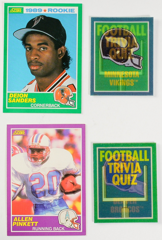 Lot of (2) Complete Sets of 1989 Score Football Cards with 1989 Score ...
