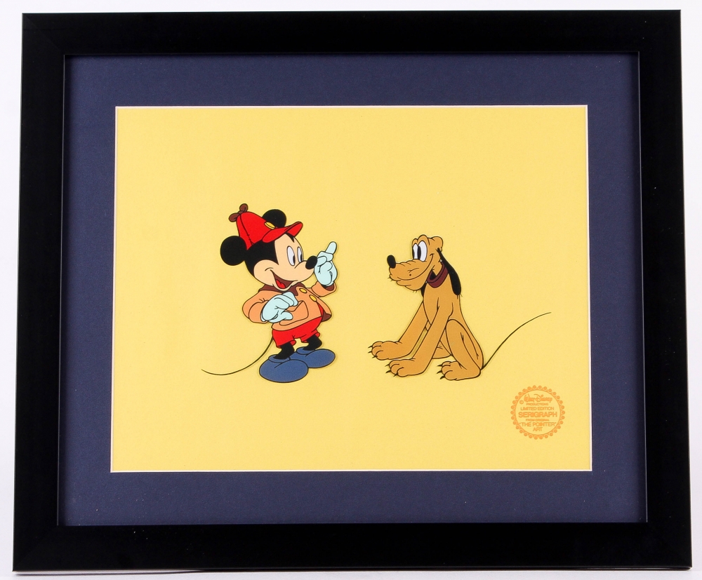 Mickey Mouse and Pluto "The Pointer Art" LE 16x19 Custom Framed ...
