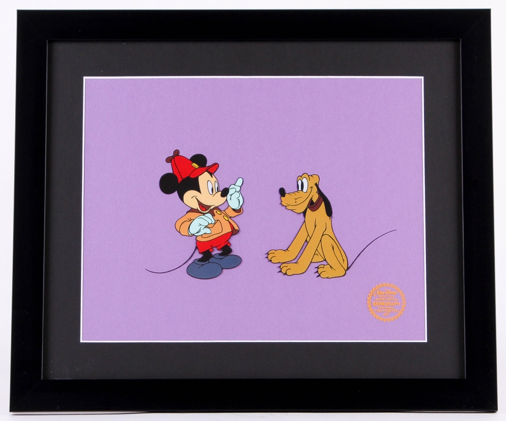 Mickey Mouse and Pluto "The Pointer Art" LE 16x19 Custom Framed ...