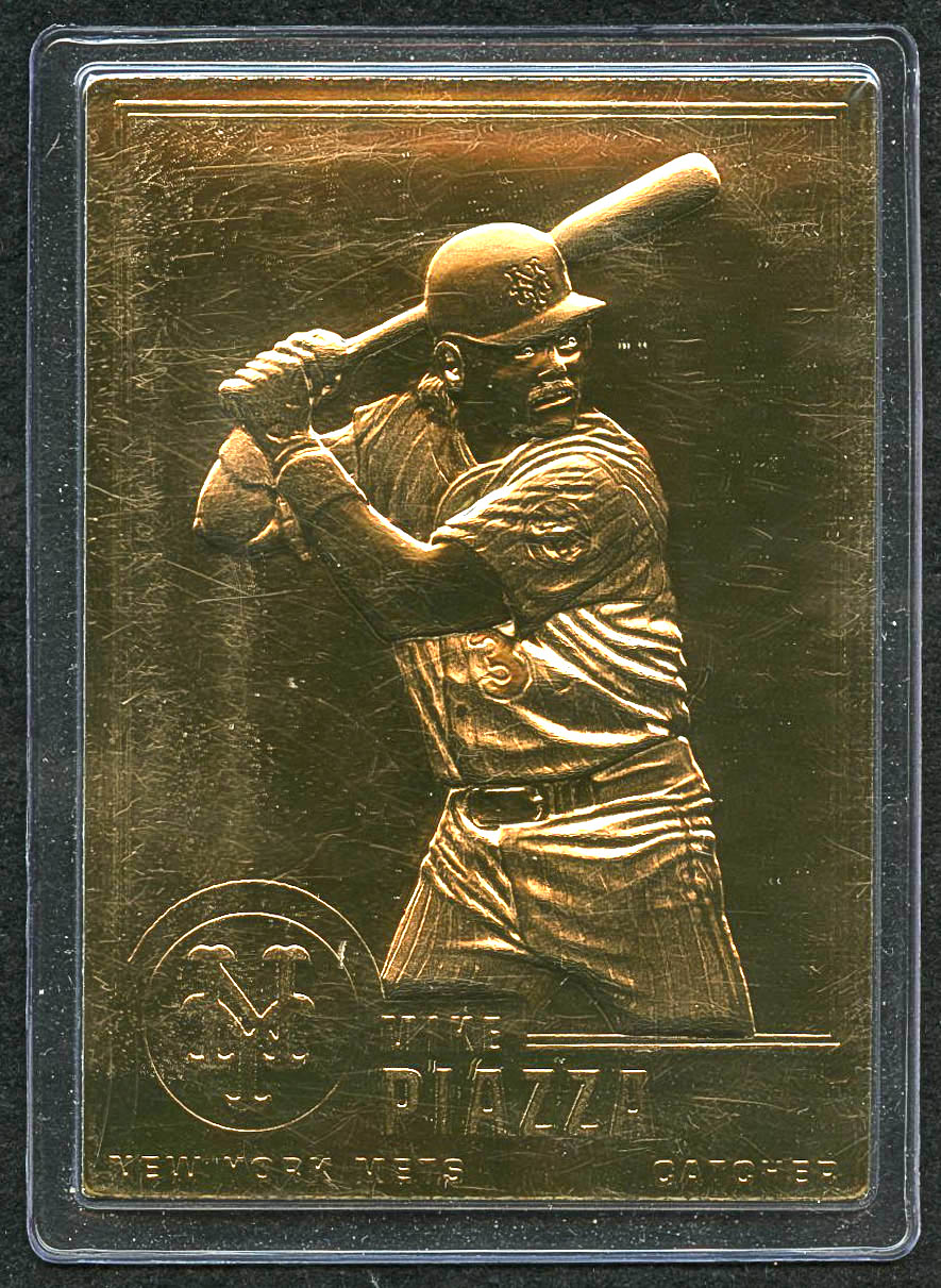 Mike Piazza Danbury Mint 22 Kt Gold Mint #73 Card | Pristine Auction