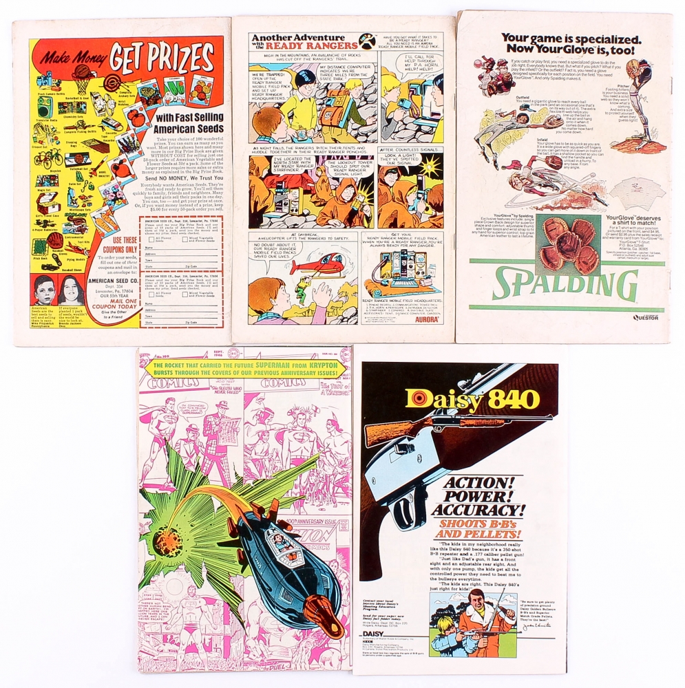 Lot of (5) Vintage DC Comic Books with 1973 Legion of Super-heros #2 ...