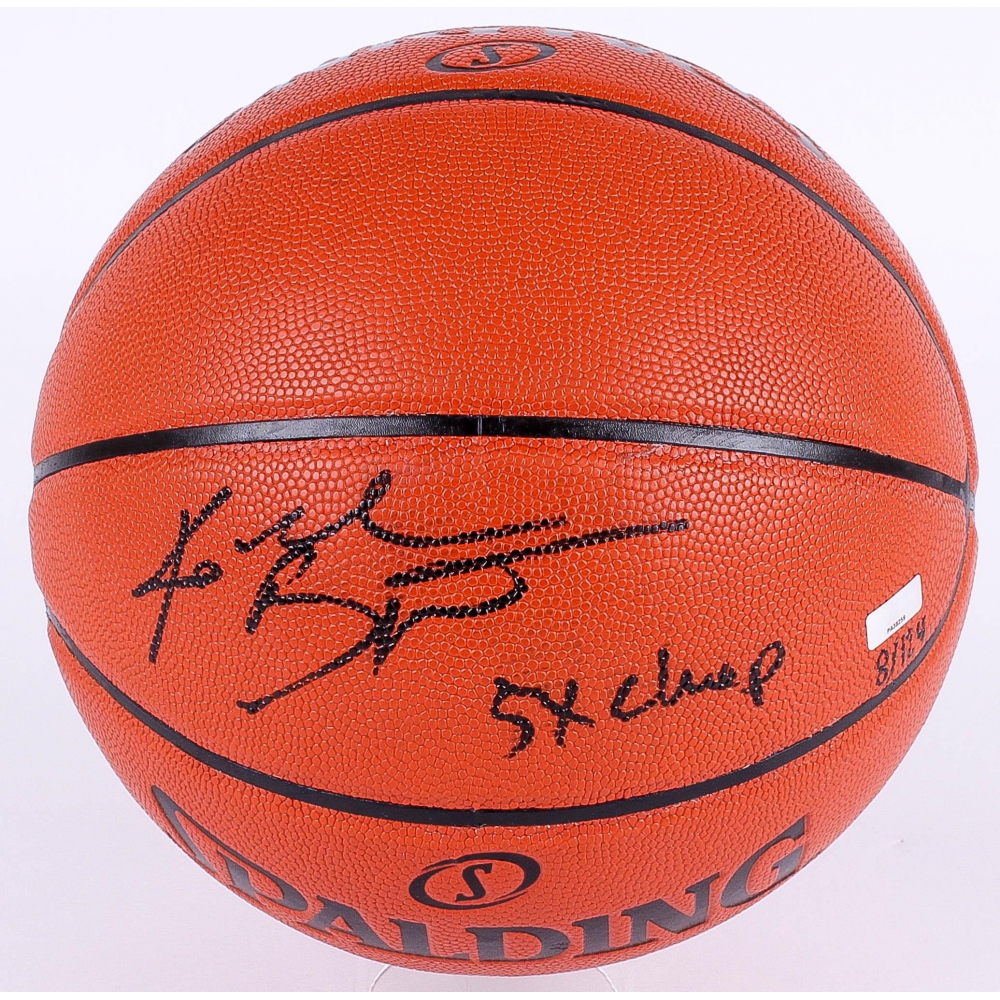 Kobe Bryant Signed LE NBA Game Ball Series Basketball Inscribed "5x ...