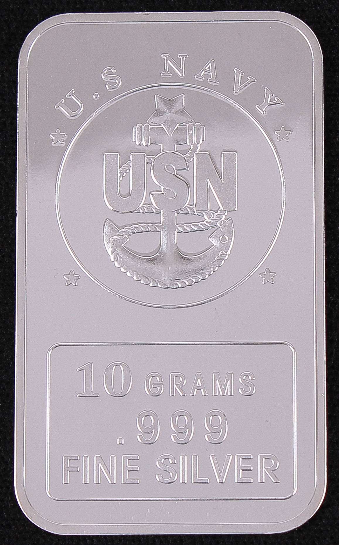 10 Grams .999 Silver US Navy Bullion Bar | Pristine Auction