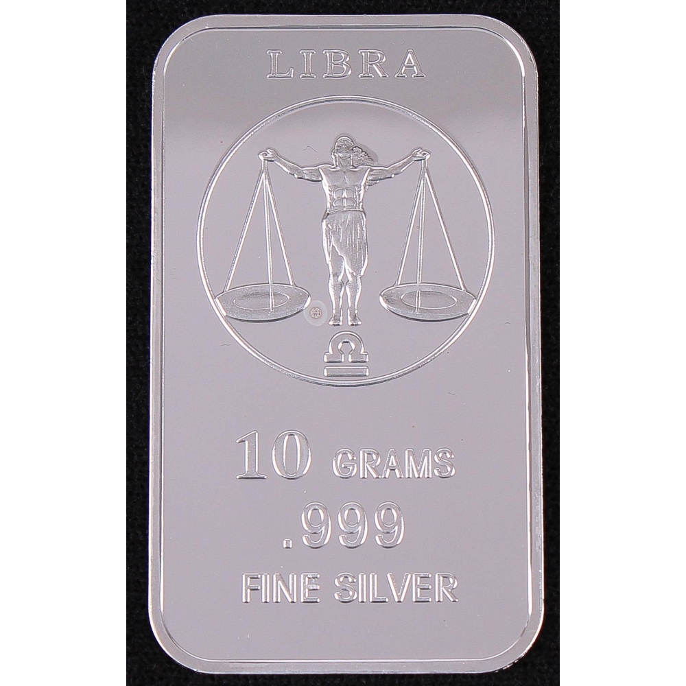 10 Grams .999 Silver Libra Bullion Bar | Pristine Auction