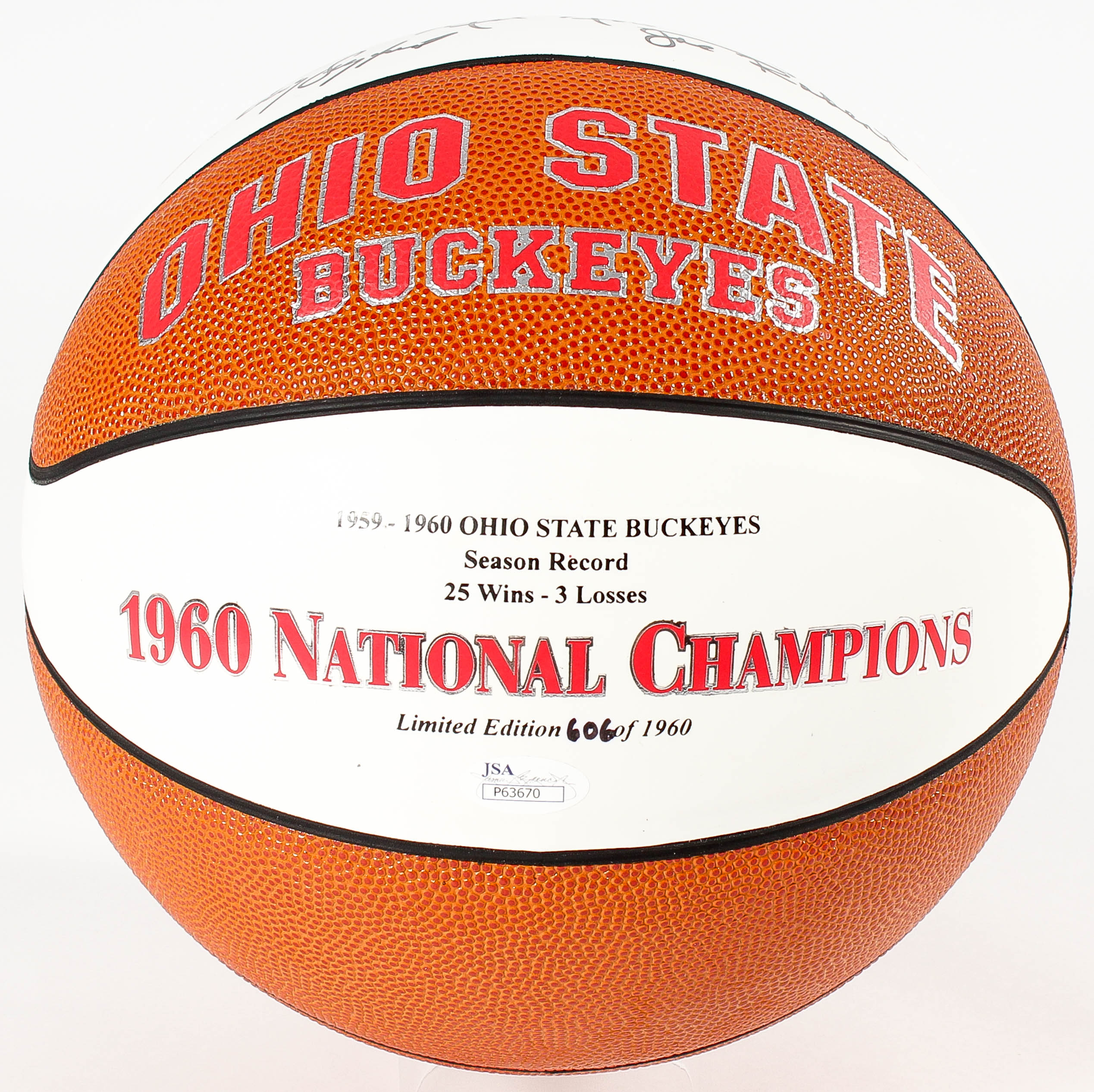 Multi-Signed Ohio State Buckeyes Logo Basketball Signed By (5 ...