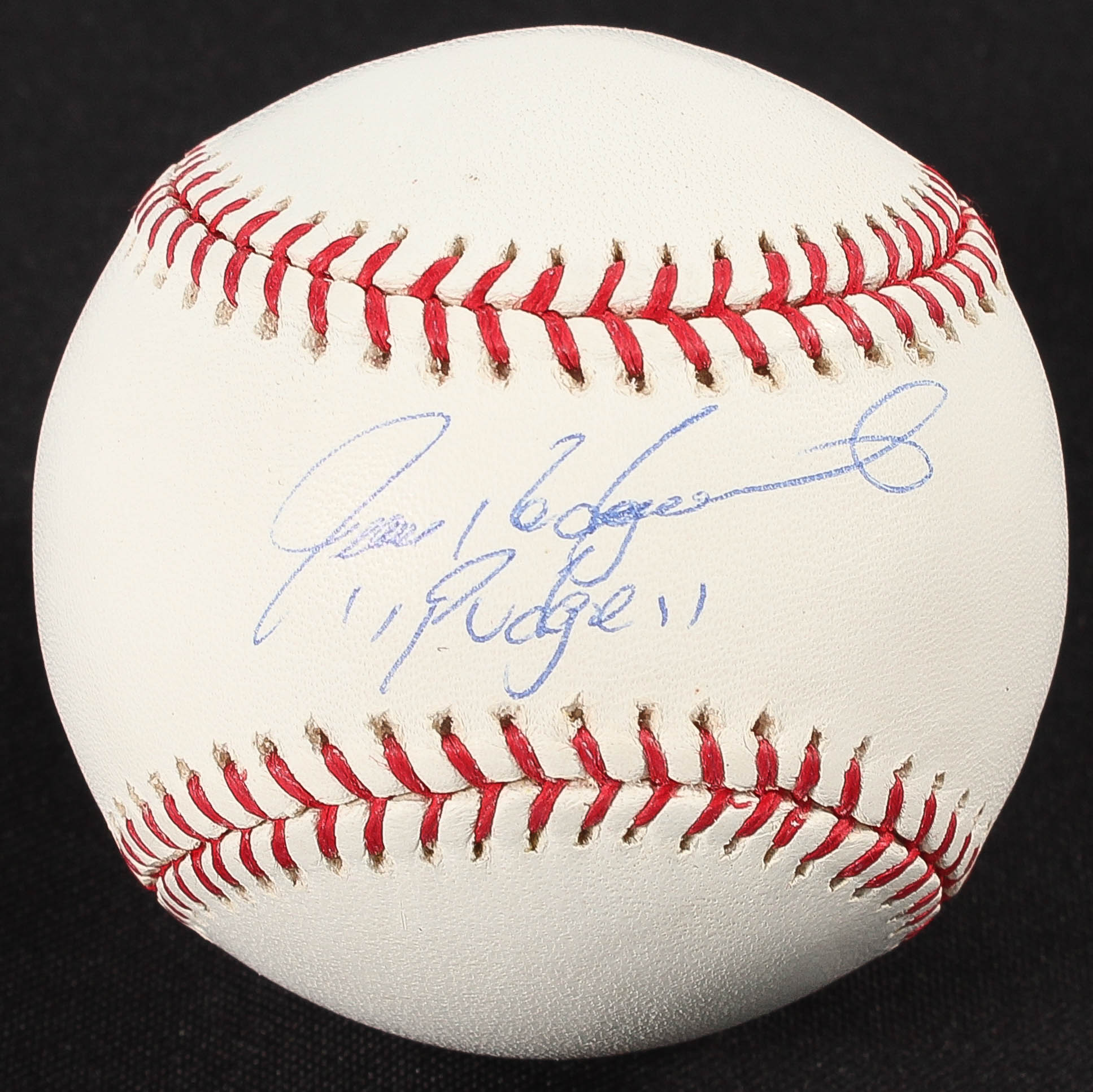 Ivan Rodriguez Signed OML Baseball Inscribed "Pudge" (JSA COA ...