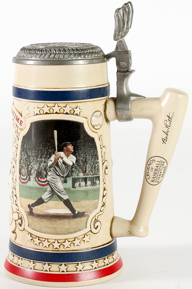 Vintage Babe Ruth "The Called Shot" Bradford Beer Stein | Pristine Auction