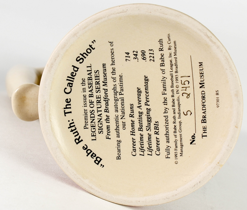 Vintage Babe Ruth "The Called Shot" Bradford Beer Stein | Pristine Auction