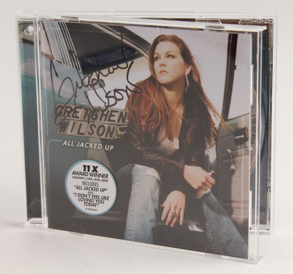 Gretchen Wilson Signed CD Cover "All Jacked Up" (JSA COA) | Pristine ...