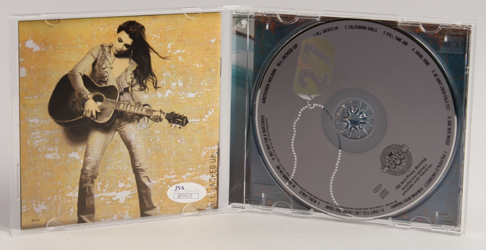 Gretchen Wilson Signed CD Cover "All Jacked Up" (JSA COA) | Pristine ...