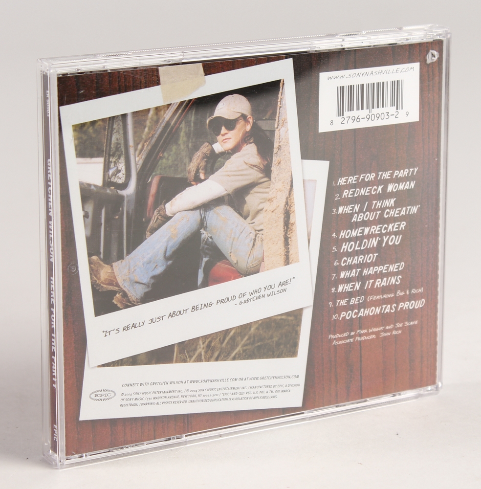 Gretchen Wilson Signed CD Cover "Here For The Party" (JSA COA ...
