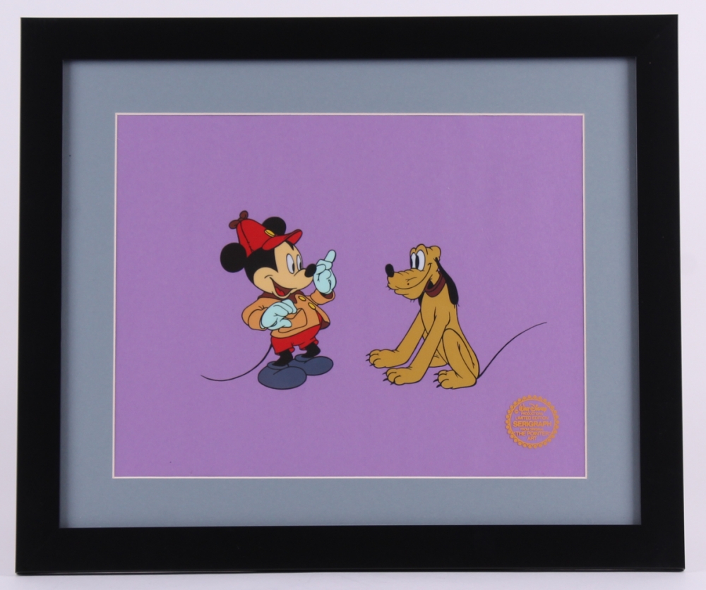 Mickey Mouse and Pluto "The Pointer Art" LE 16x19 Custom Framed ...
