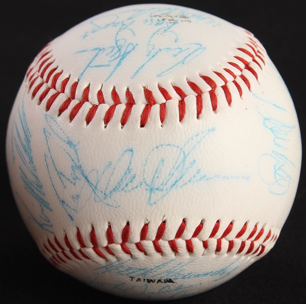 1986 New York Mets Team Signed Mets Logo Ball with (28) Signatures ...