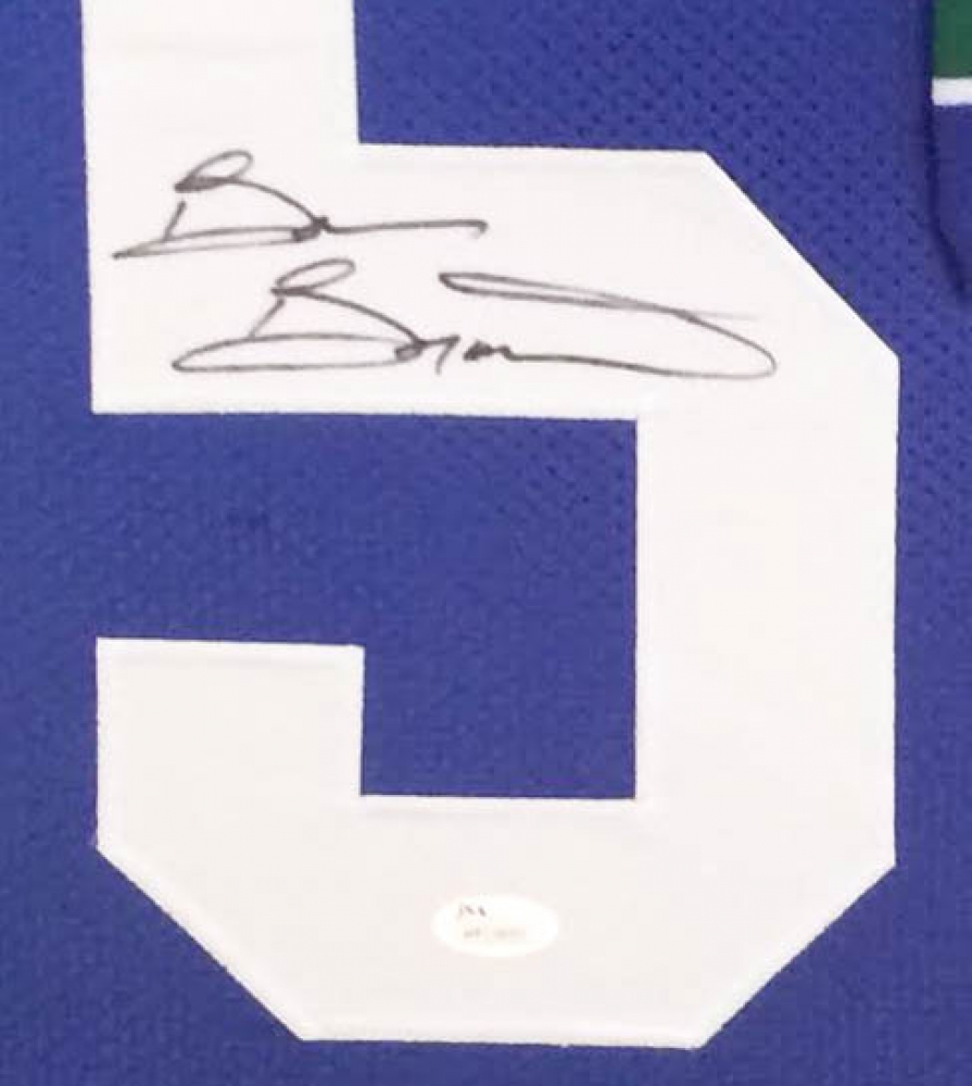 Brian Bosworth Signed Seahawks 35x43 Custom Framed Jersey (JSA COA) | Pristine Auction