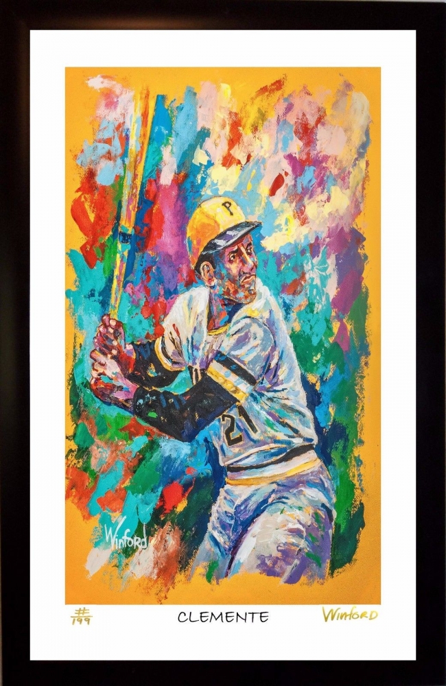 Roberto Clemente Pirates "Clemente" 11x17 Signed Winford Limited ...