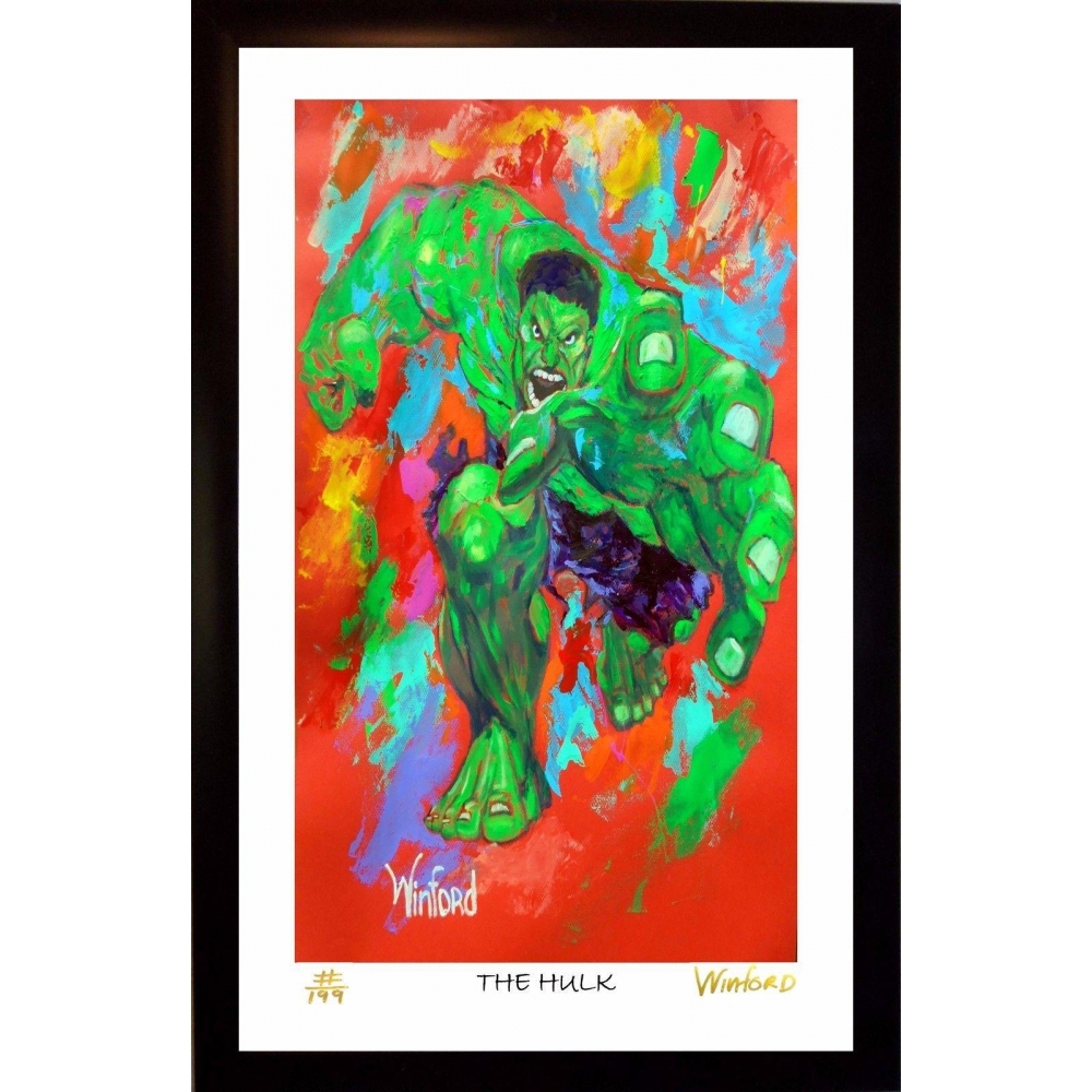 Hulk 11x17 "The Hulk" Signed Winford Limited Edition Lithograph #/199 ...