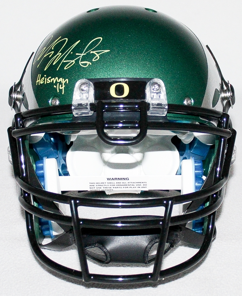 Marcus Mariota Signed LE Oregon Ducks Full-Size Authentic Pro-Line ...