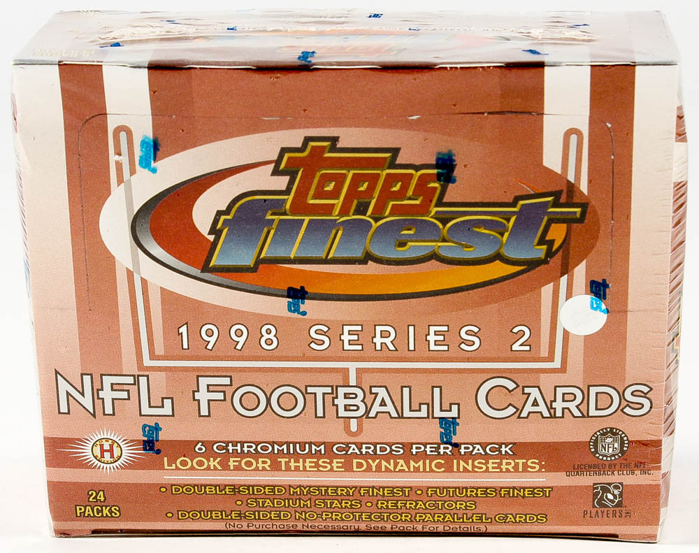 Factory Sealed Box of 1998 Series 2 Topps Finest NFL Football Cards ...