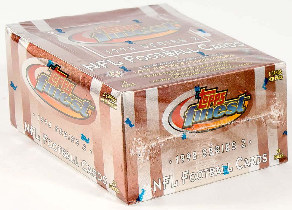 Factory Sealed Box of 1998 Series 2 Topps Finest NFL Football Cards ...