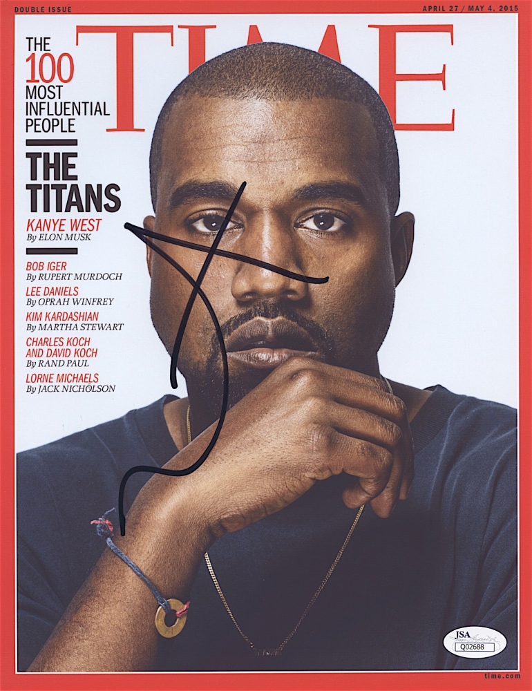 Kanye West Signed Time Magazine Cover (JSA COA) | Pristine Auction