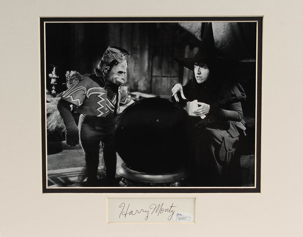 Harry Monty Signed "The Wizard of Oz" 11x14 Custom Matted Photo (JSA ...
