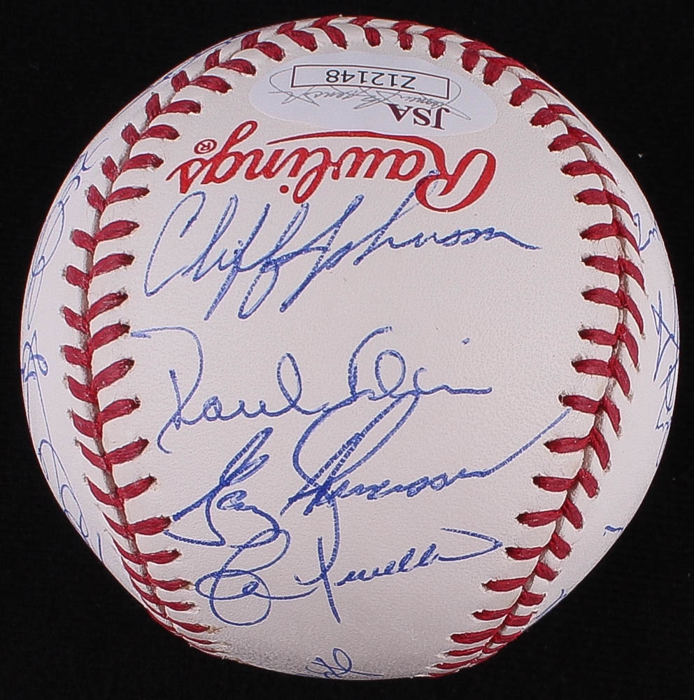 1978 Yankee Team Signed Official 1978 World Series Baseball with (21 ...