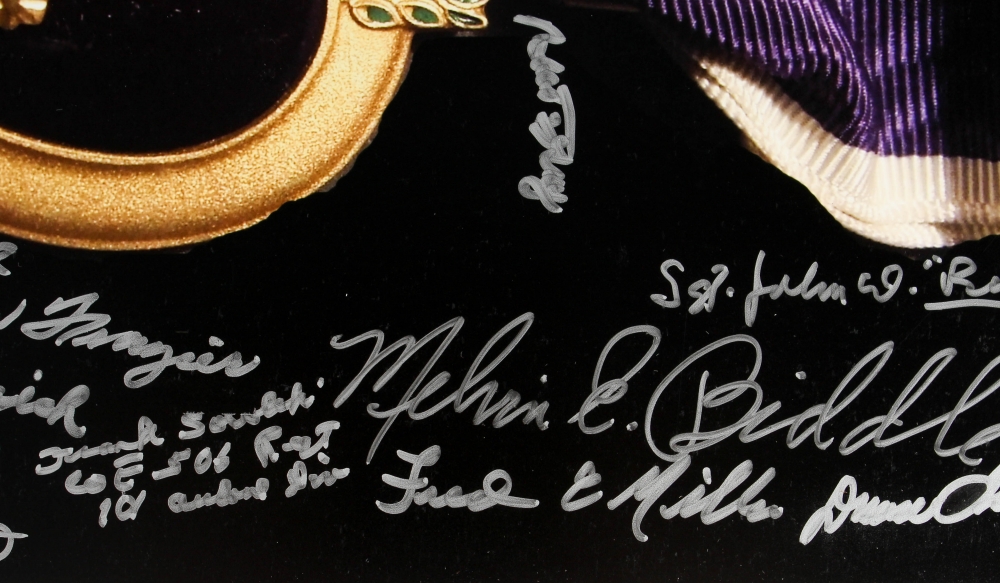 Multi-Signed Purple Heart Recipients 11x14 Photo with (22) Signatures ...