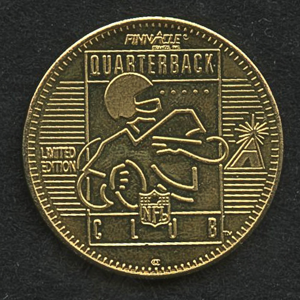 Frank Reich 1996 QB Club Pinnacle Mint Coin | Pristine Auction