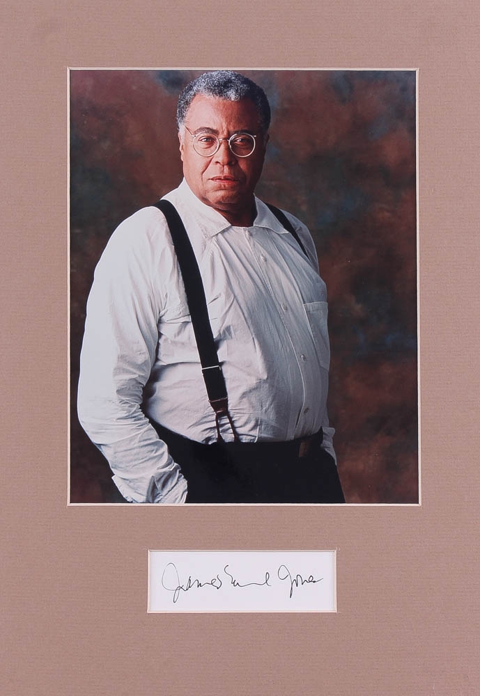 James Earl Jones Signed 11x15 Custom Matted Cut Display (JSA COA ...
