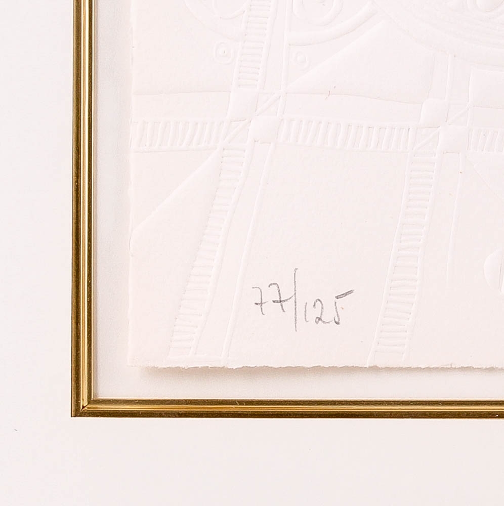 Alvar Sunol Signed "The Five Senses: Sight" 32x38 Custom Framed LE ...