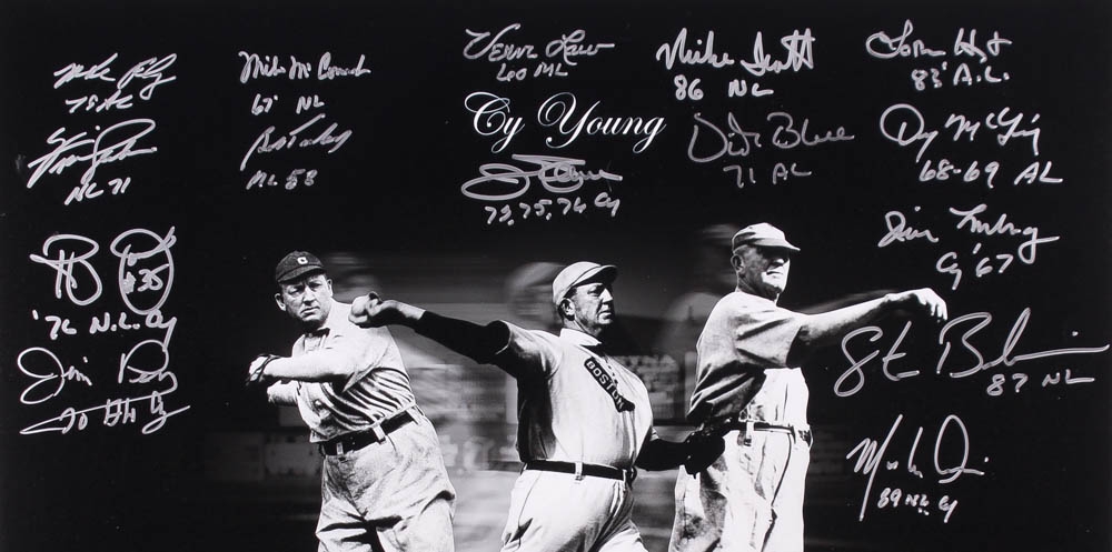 Multi-Signed CY Young Winners 16x20 Photo Signed By (15) Including Jim ...