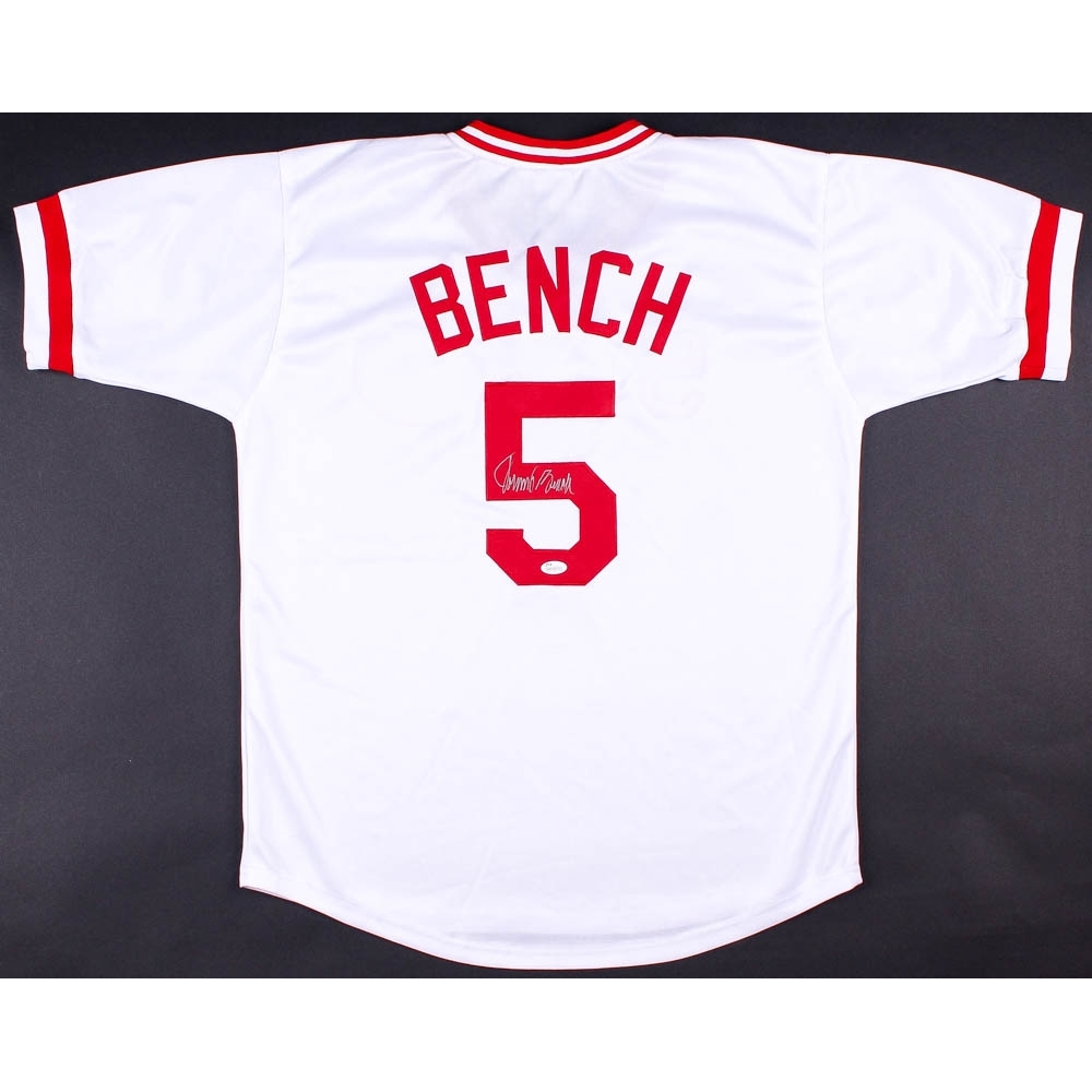 Johnny Bench Signed Reds Jersey (JSA COA) | Pristine Auction