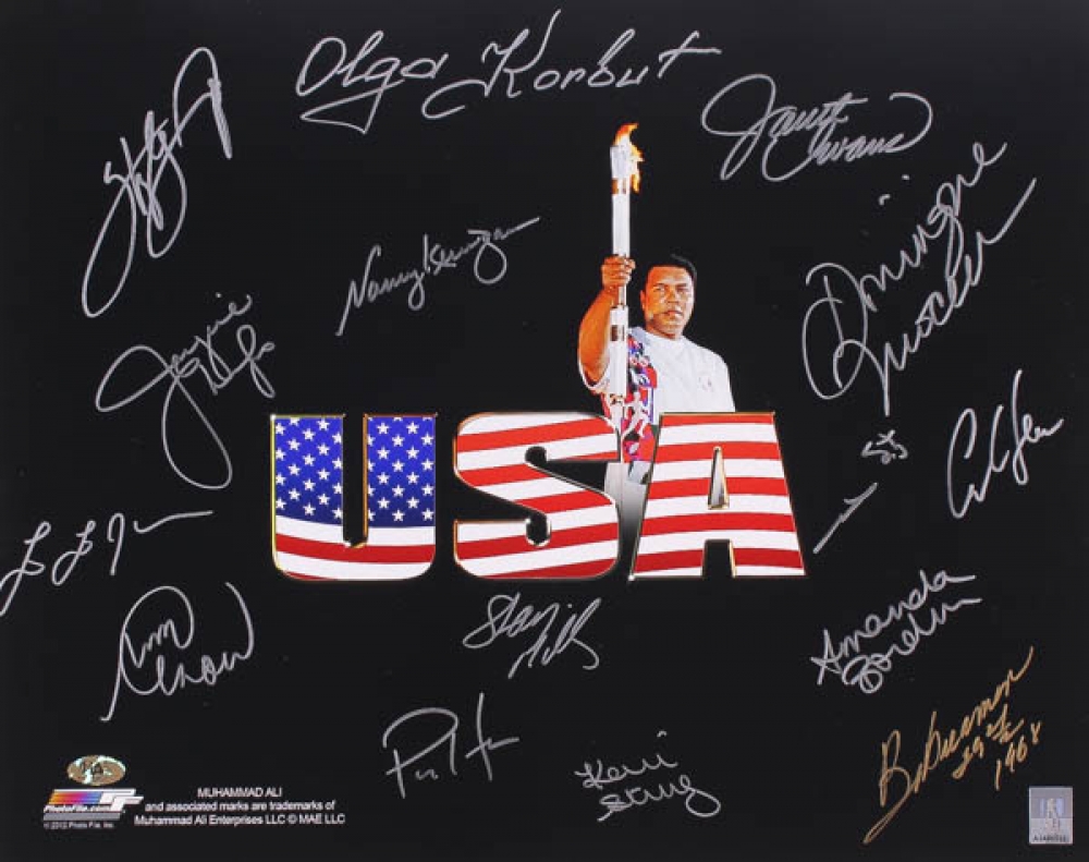 Muhammad Ali "Team USA" 16x20 Photo Signed by (15) Olympic Athletes ...