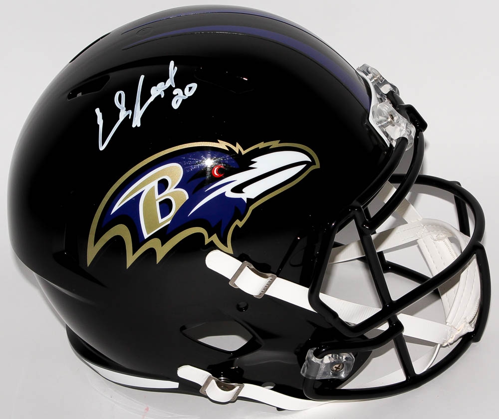 Ed Reed Signed Ravens Full-Size Speed Helmet (Radtke COA) | Pristine ...