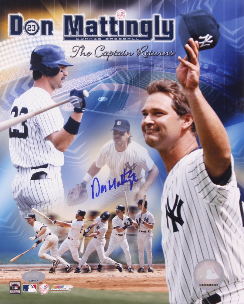 Don Mattingly Signed Yankees "The Captain Returns" 8x10 Photo (FSC COA ...