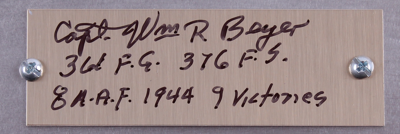 William Beyer Signed 8x12 Original Hand-Painted "361st Fighter Group ...