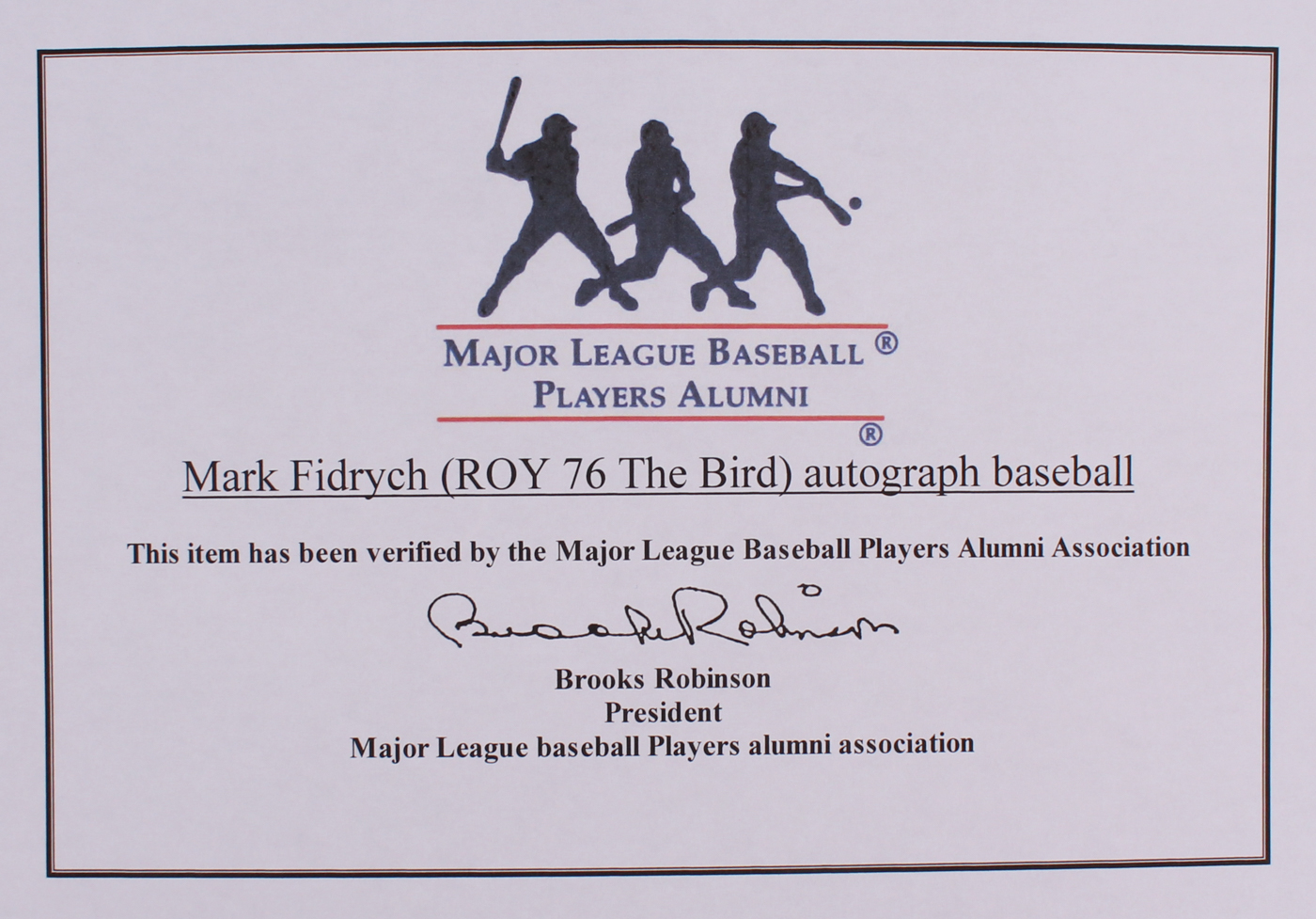 Mark Fidrych Signed OML Baseball Inscribed "ROY 76" & "The Bird" (MLB ...