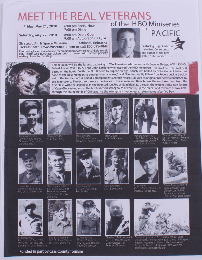 "The Pacific" 8x10 Photo Signed by (18) With James Anderson, Harry ...