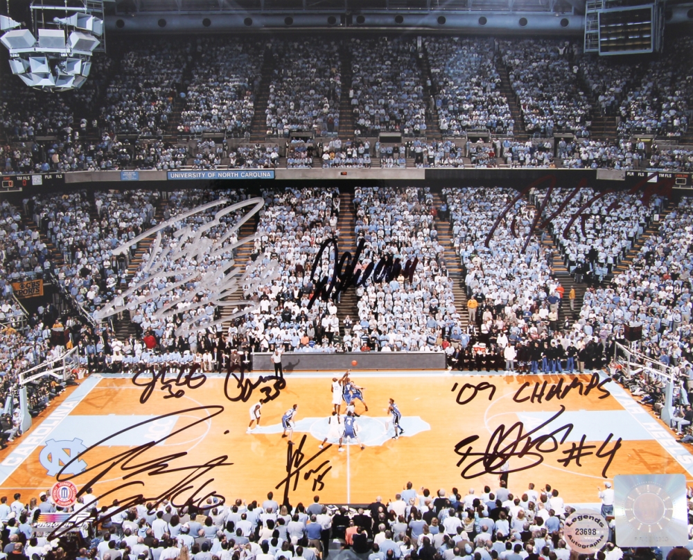 North Carolina Tar Heels Legends 8x10 Photo Signed by (8) With Tyler ...