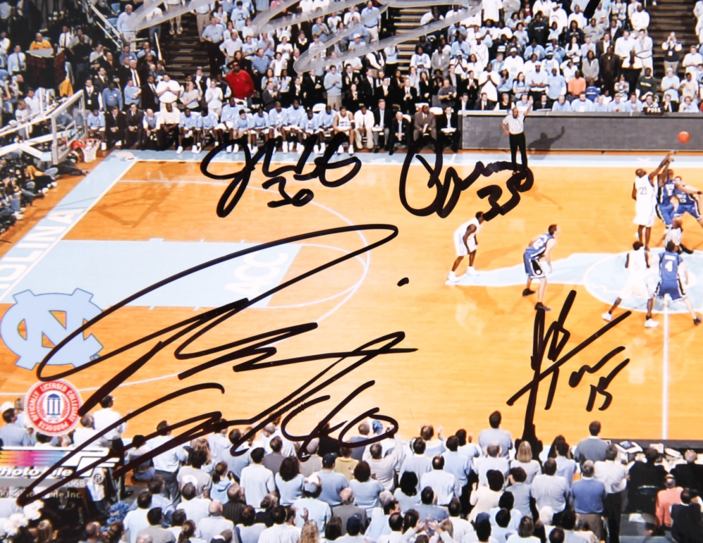 North Carolina Tar Heels Legends 8x10 Photo Signed by (8) With Tyler ...