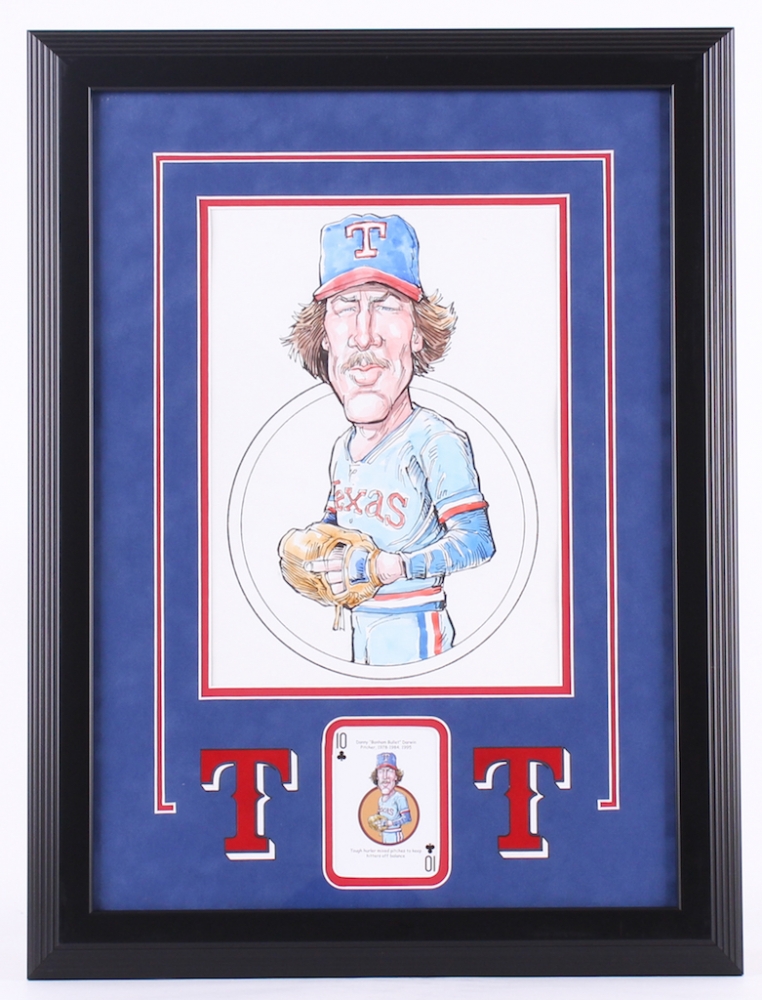 Danny Darwin Rangers 16x22 Custom Framed Caricature Display | Pristine ...