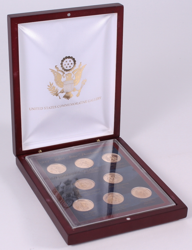 2007 United States Presidential $1 One Dollar Coins Set with Display ...