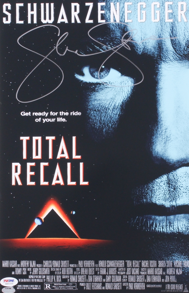 Sharon Stone Signed "Total Recall" 11x17 Movie Poster (PSA COA ...