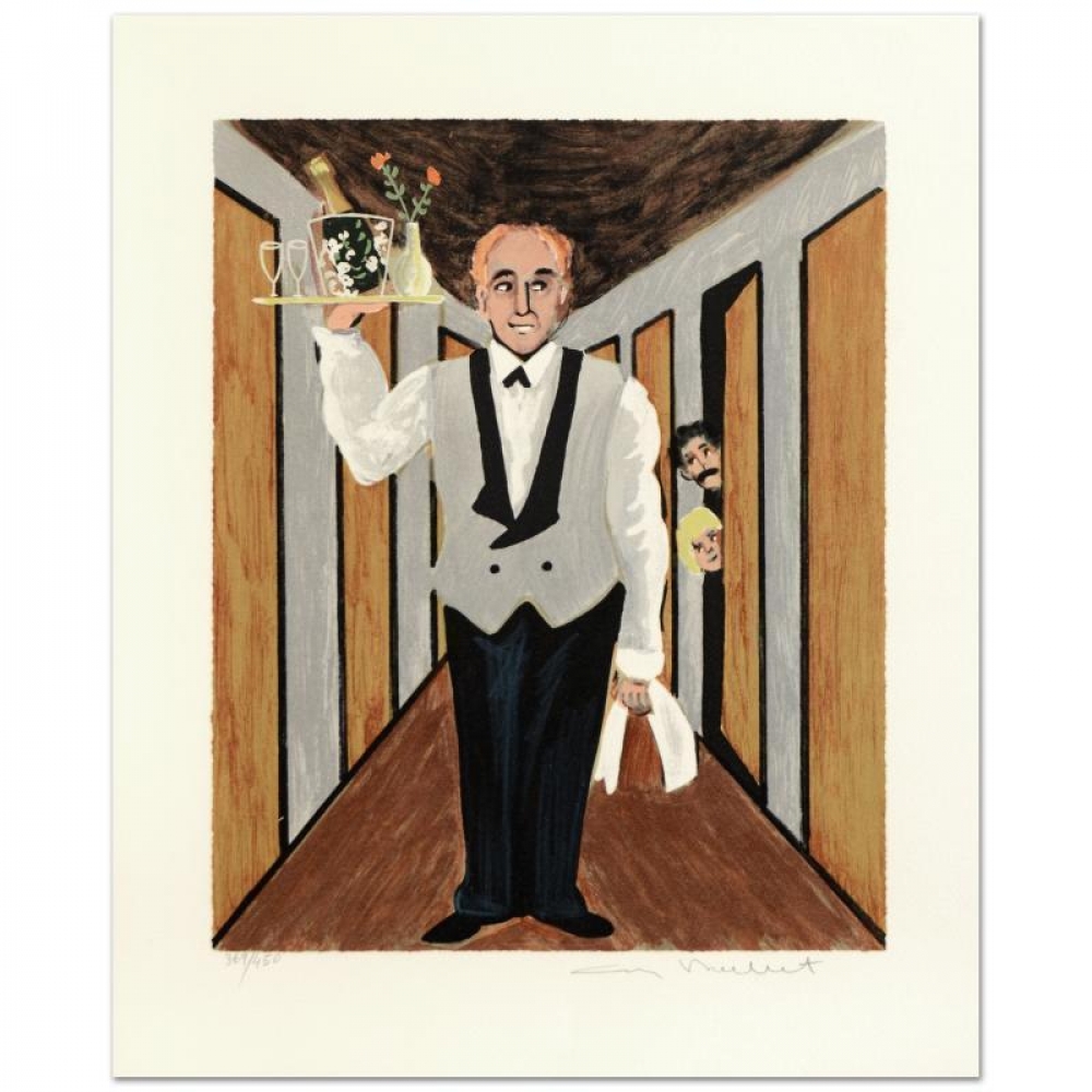 Guy Buffet Signed "Room Service" Limited Edition 15x19 Lithograph ...