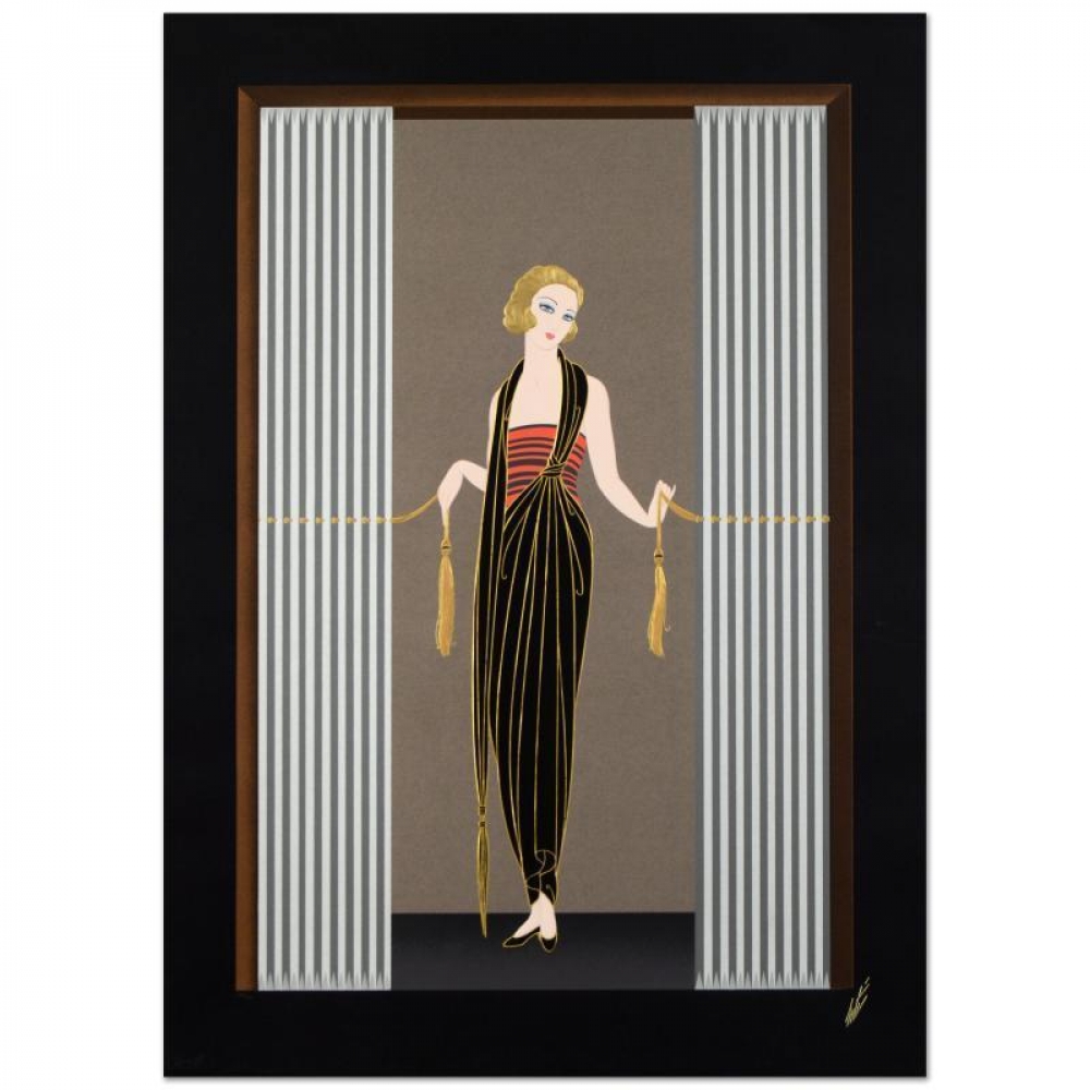 Erte Signed "Boudoir" Limited Edition 29x42 Serigraph | Pristine Auction