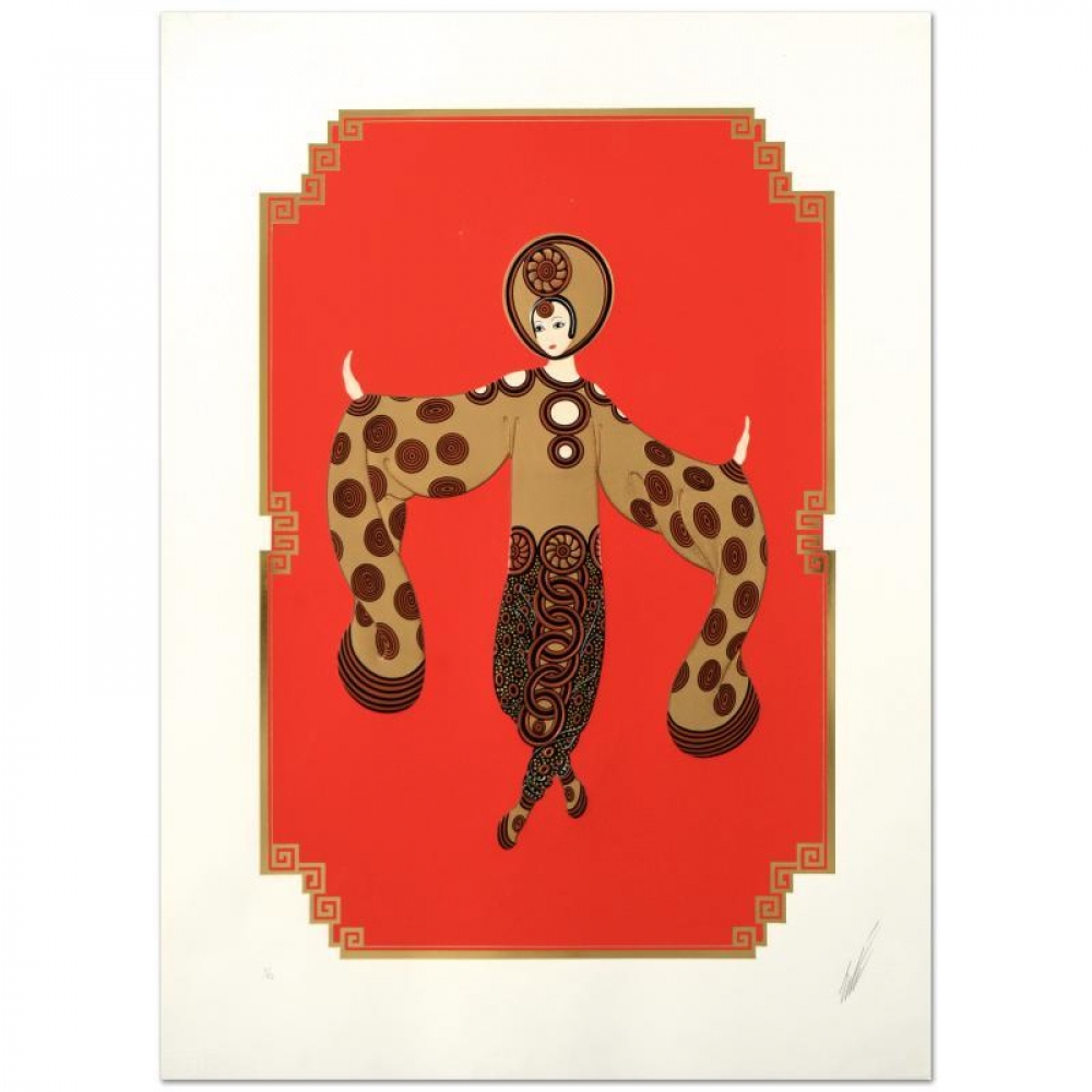 Erte Signed "Willow Tree" Limited Edition 20x28 Serigraph (PA ...