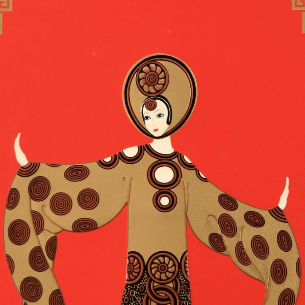 Erte Signed "Willow Tree" Limited Edition 20x28 Serigraph (PA ...